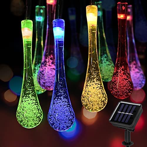8M Teardrop Solar Powered Multi Colour String Lights – styleSA