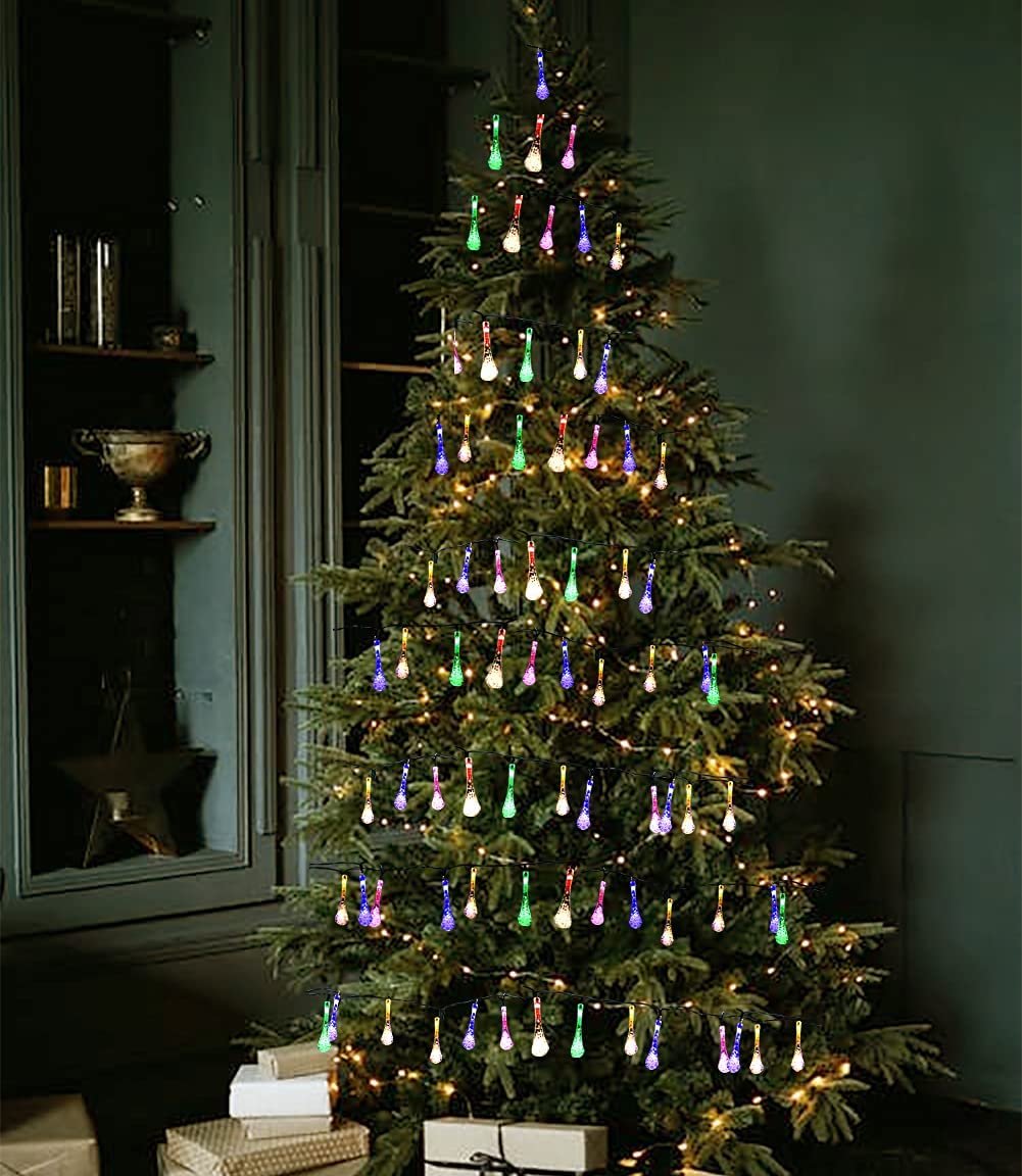 8M Teardrop Solar Powered Multi Colour String Lights – styleSA