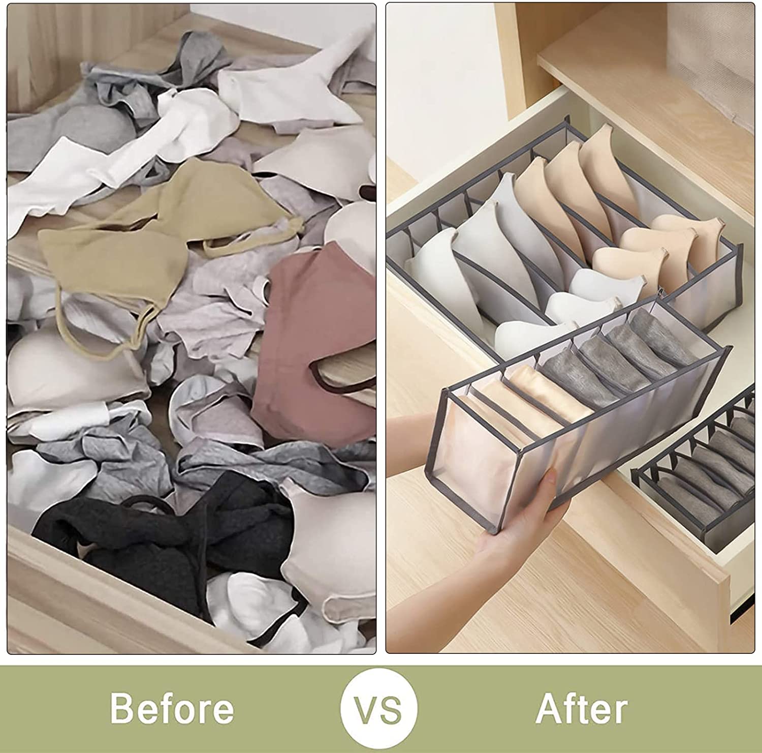 Collapsible Storage Box with 6 Compartment Dividers – styleSA