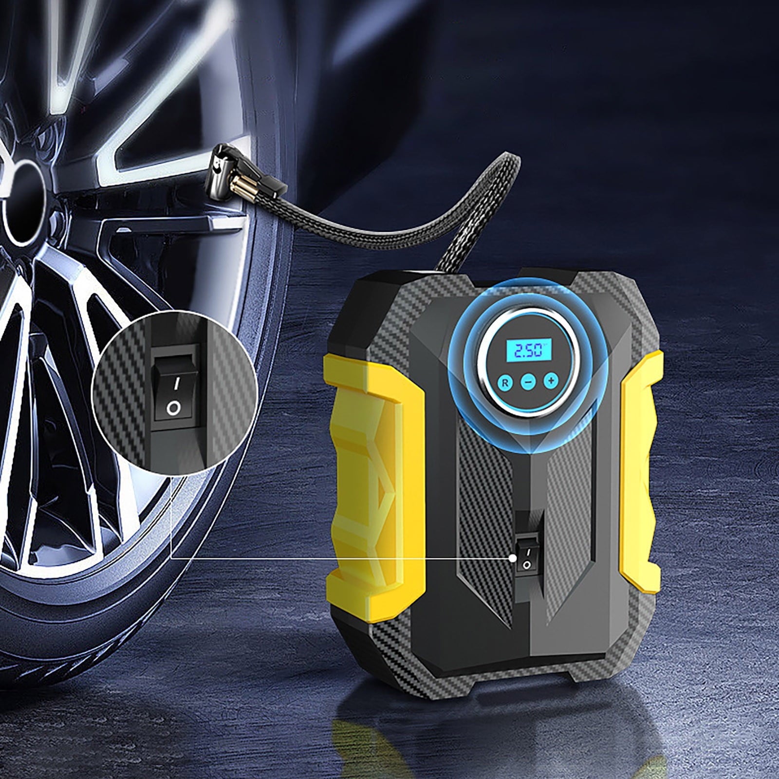 Carsun Digital Car Tyre Pump With One Touch Function – styleSA